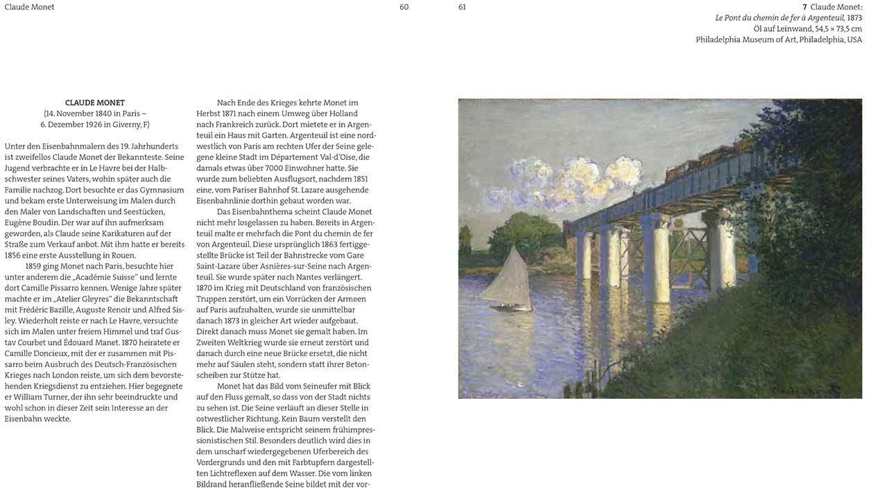 Die Eisenbahn in der Kunst. Hugbert Flitner